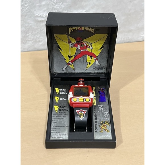 Accessories | 1994 Saban Vintage Power Rangers Red Ranger Game Watch ...
